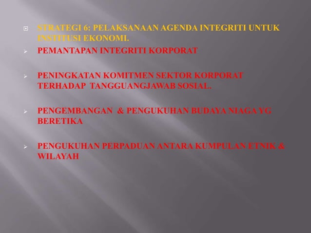 Pelan integriti nasional | PPTX
