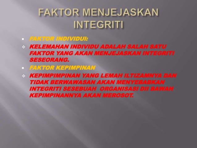 Pelan integriti nasional | PPTX