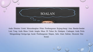 Pelan pembangunan bandar Baling, Kedah untuk jangka masa 30 tahun ke ...