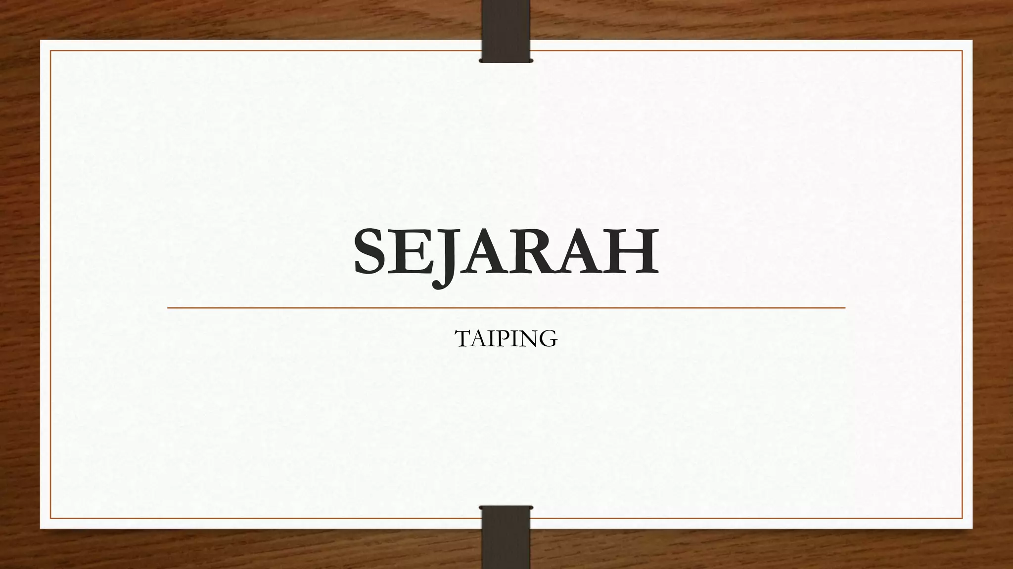 Pelan pembangunan bandar taiping (lmcp1532) | PPT
