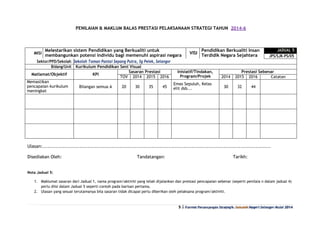 Pelan strategik psv 2014 2016 | DOC