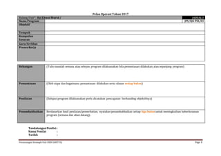 CONTOH PELAN STRATEGIK UNIT HEM | DOCX