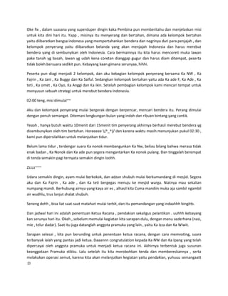 Pelantikan pramuka | DOCX