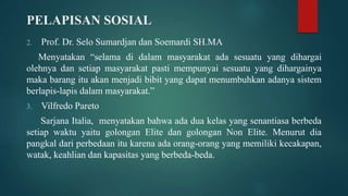 Pelapisan sosial dan kesamaan derajat | PPTX