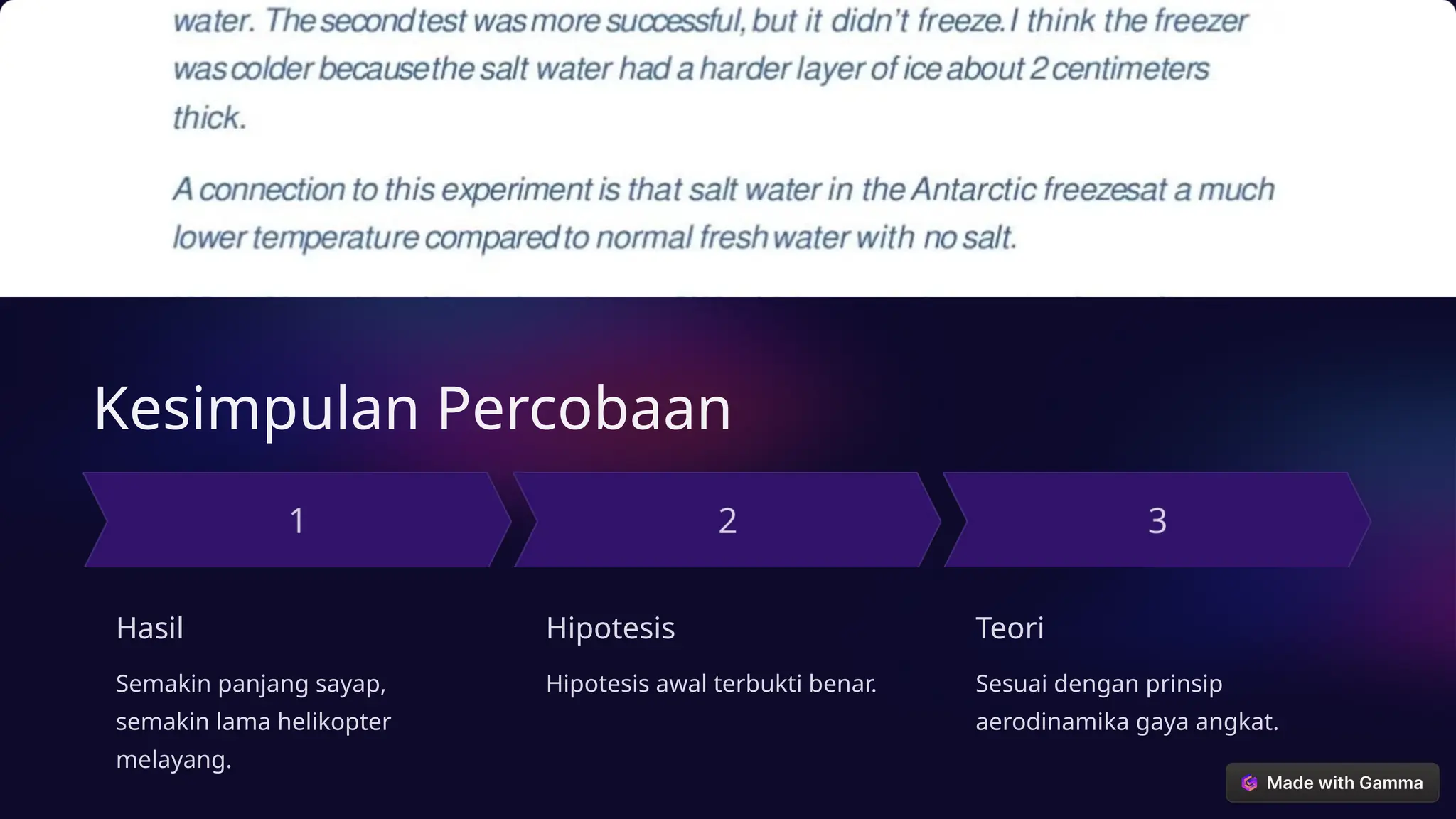 Pelaporan-Hasil-Percobaan hakikat ilmu ilmiah.pptx