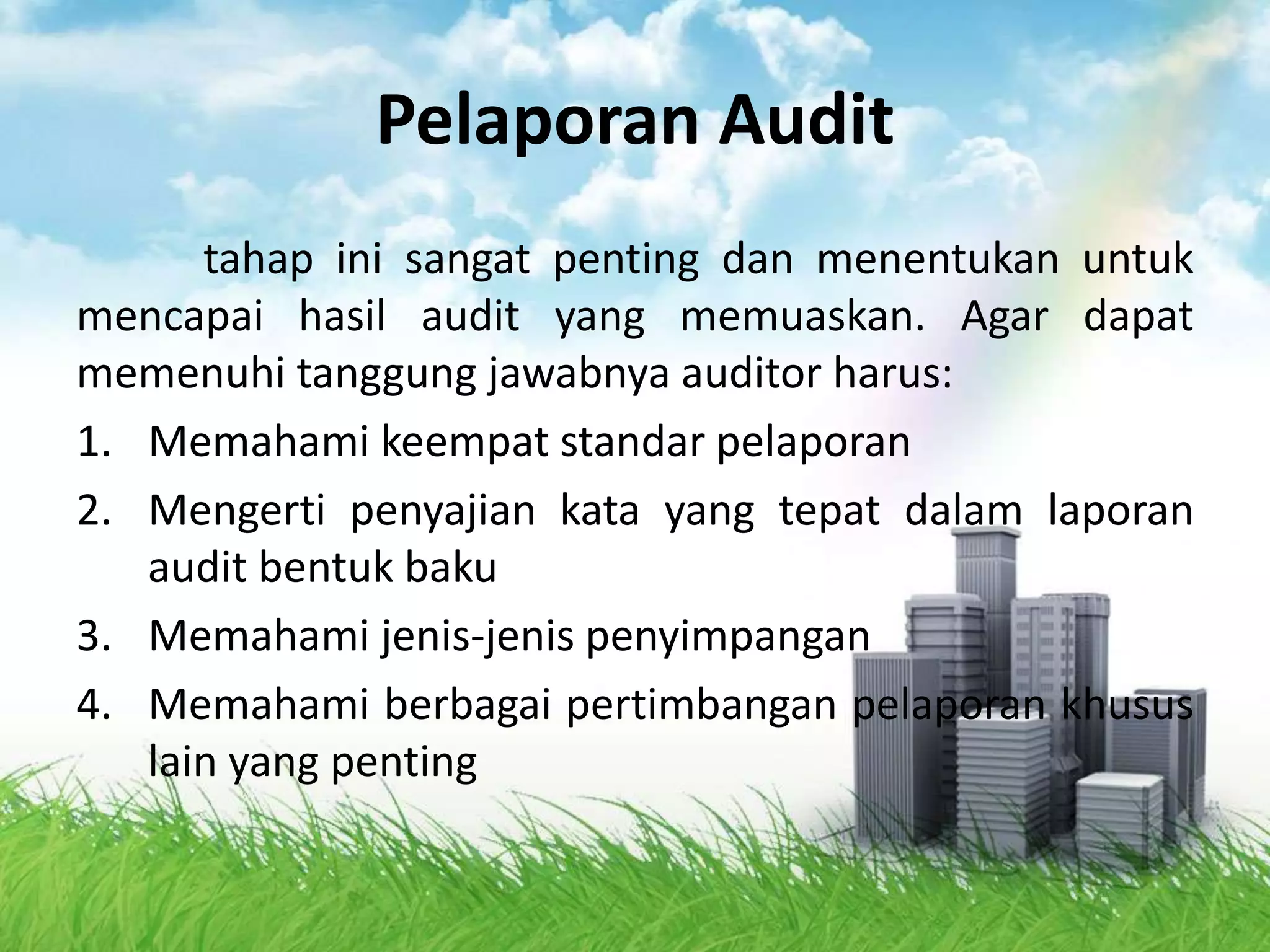 Pelaporan audit | PPTX
