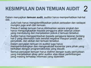 Pelaporan audit (1) | PPTX