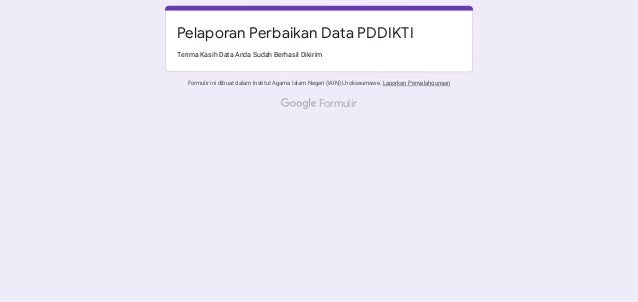 Pelaporan perbaikan data pddikti | PDF