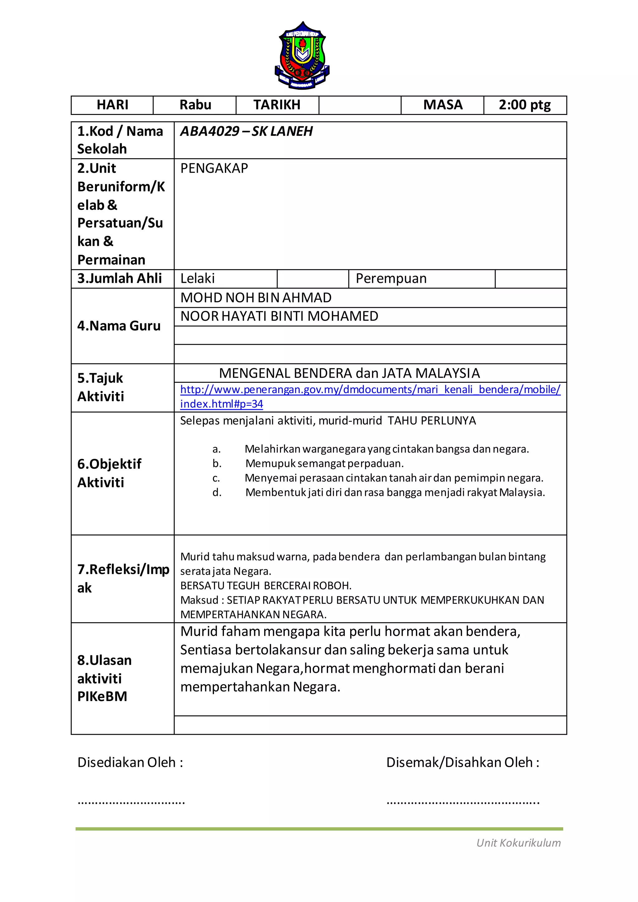 P elaporan pi kebm | DOCX