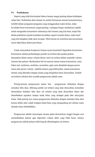 Pelarutan dan pengenceran zat | DOC