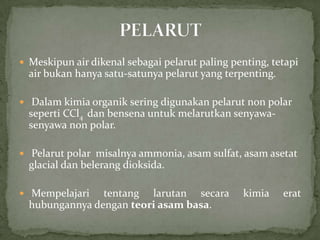 Pelarut bukan air | PPTX