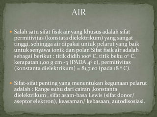 Pelarut bukan air | PPTX