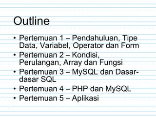 Pelatihan PHP dan MySQL di STT Telkom | PPT