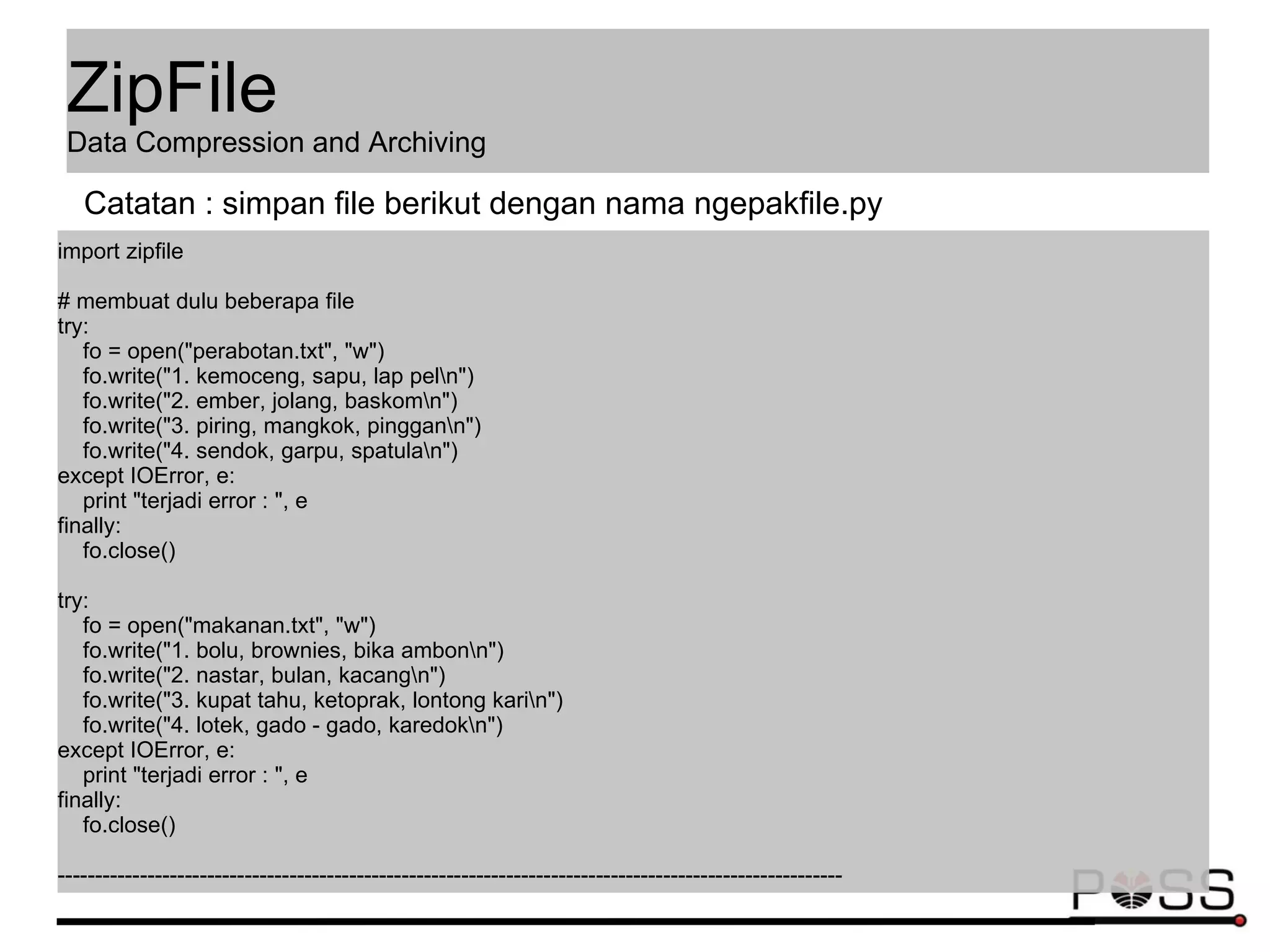 Pelatihan Python Standard Library | PDF