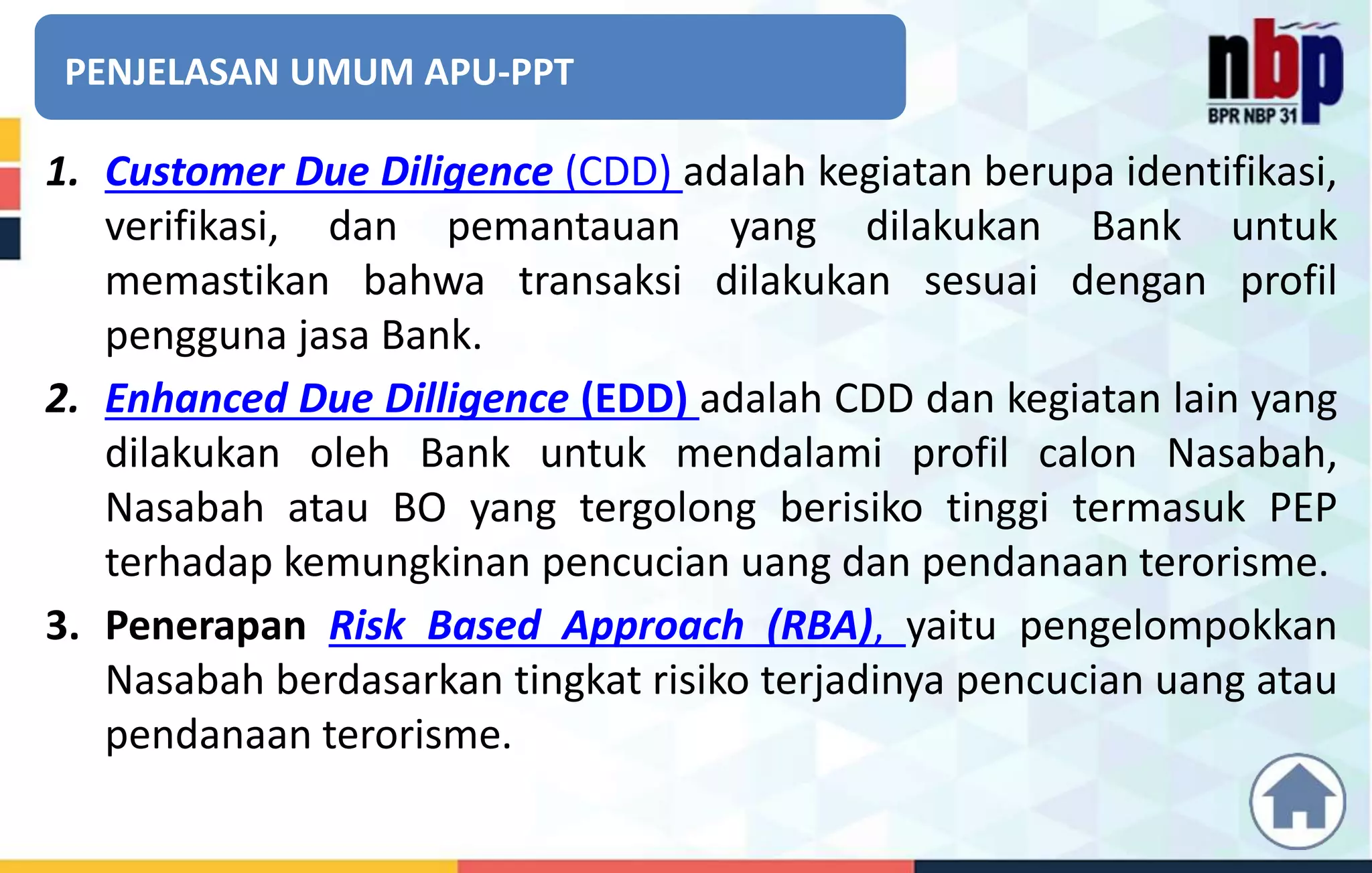 Sosialisasi APU - PPT BPR NBP 31 | PPTX
