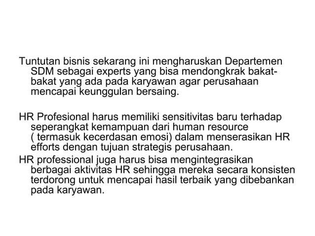 Pelatihan competency based human resource management 2 | PPT