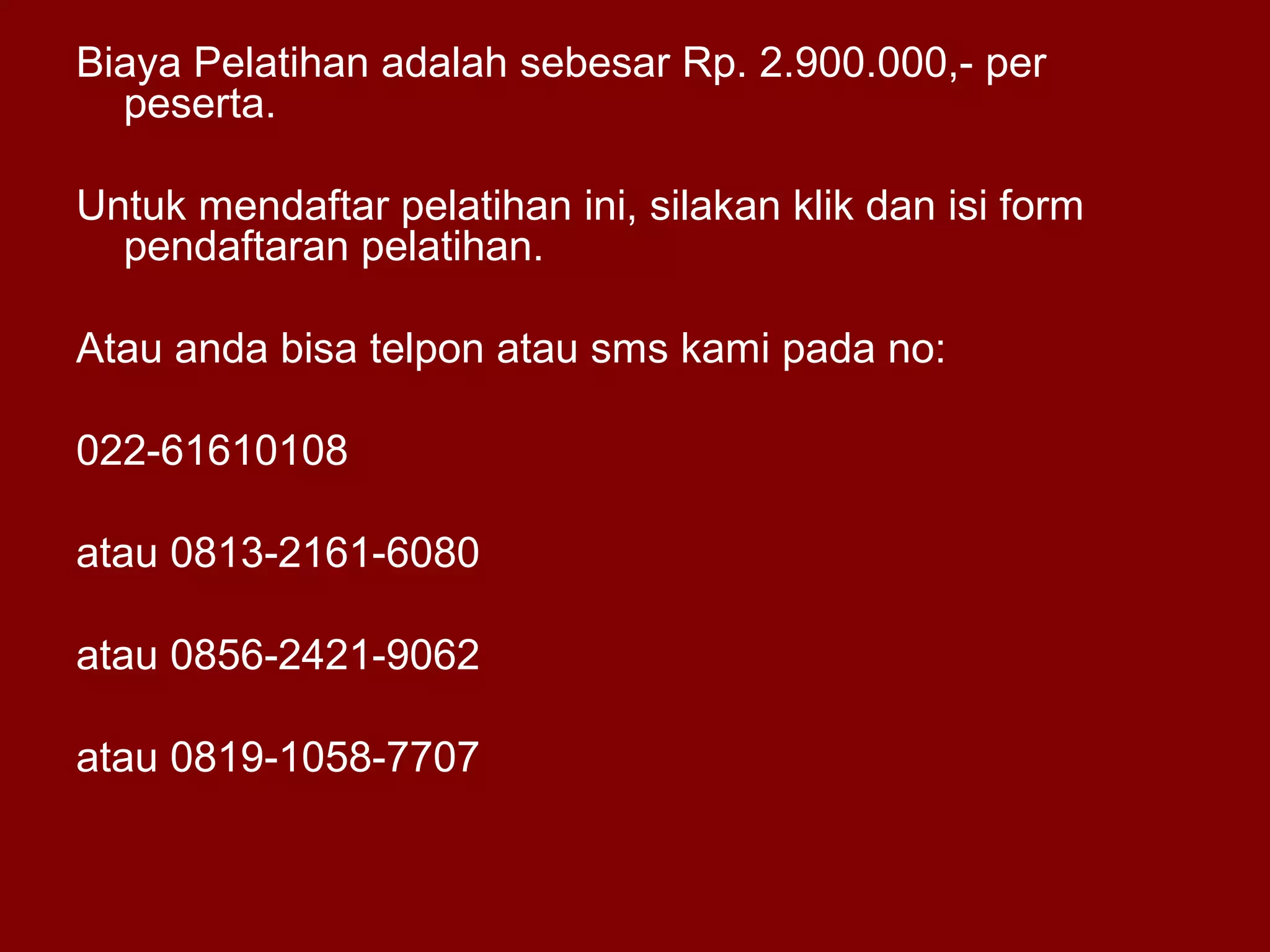 Pelatihan Corporate Social Responsibility 2 Ppt
