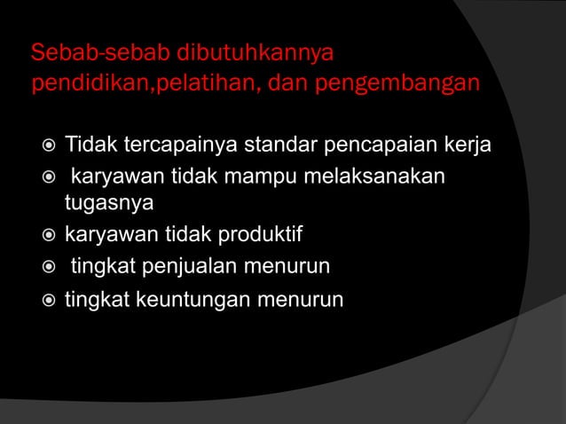 Pelatihan, dan pengembangan SDM | PPTX