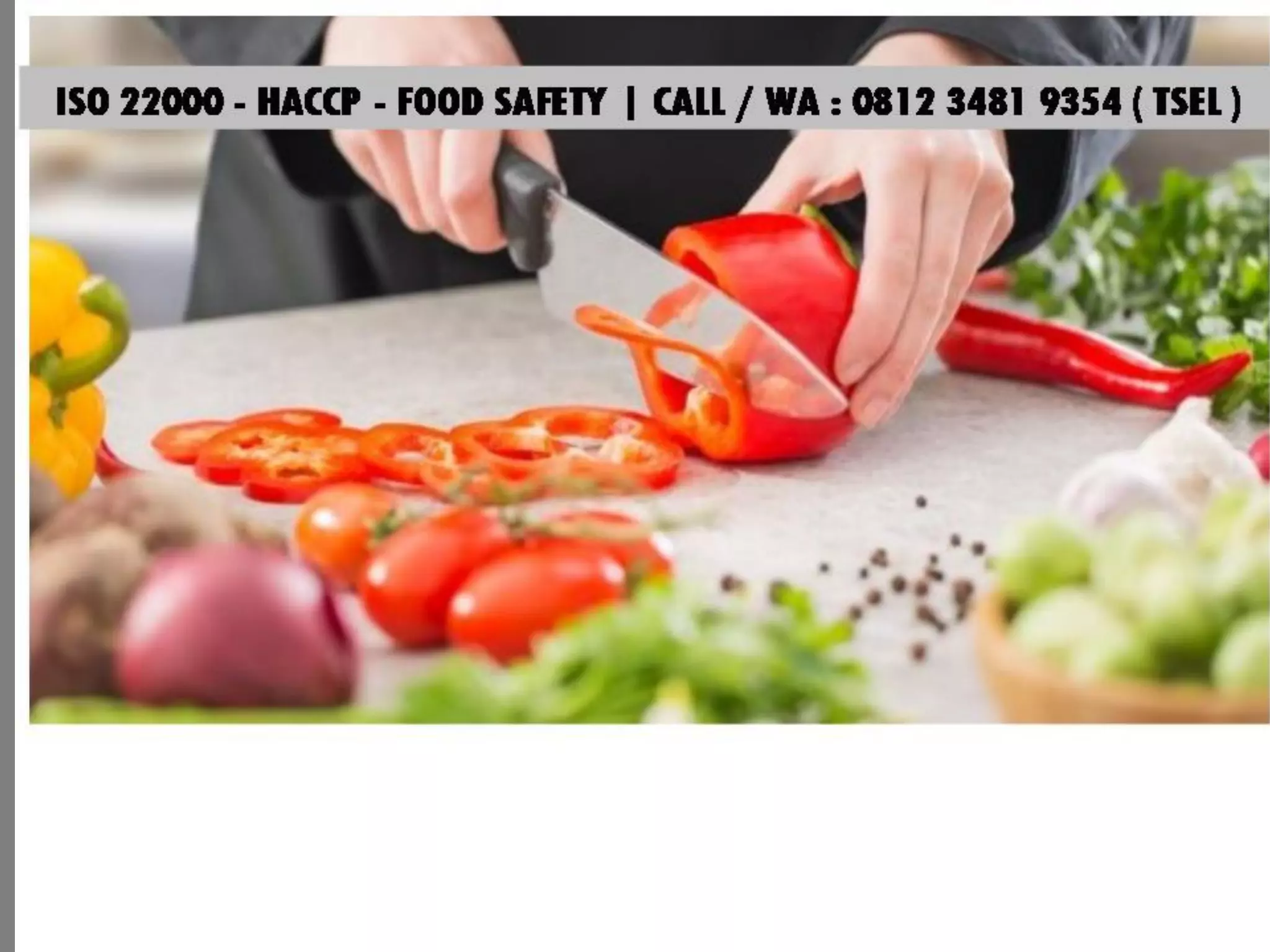 Pelatihan iso 22000 haccp dan gmp 7 | PDF