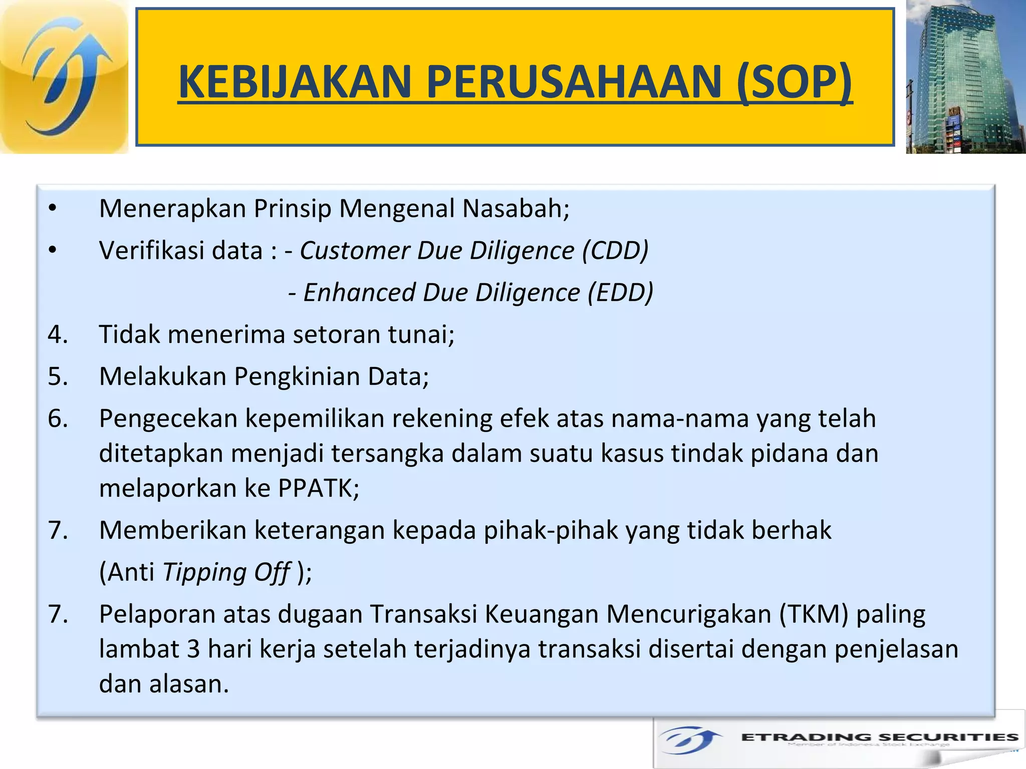Pelatihan kyc (8 okt 2011) | PPT