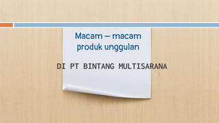 product knowledge | PPTX