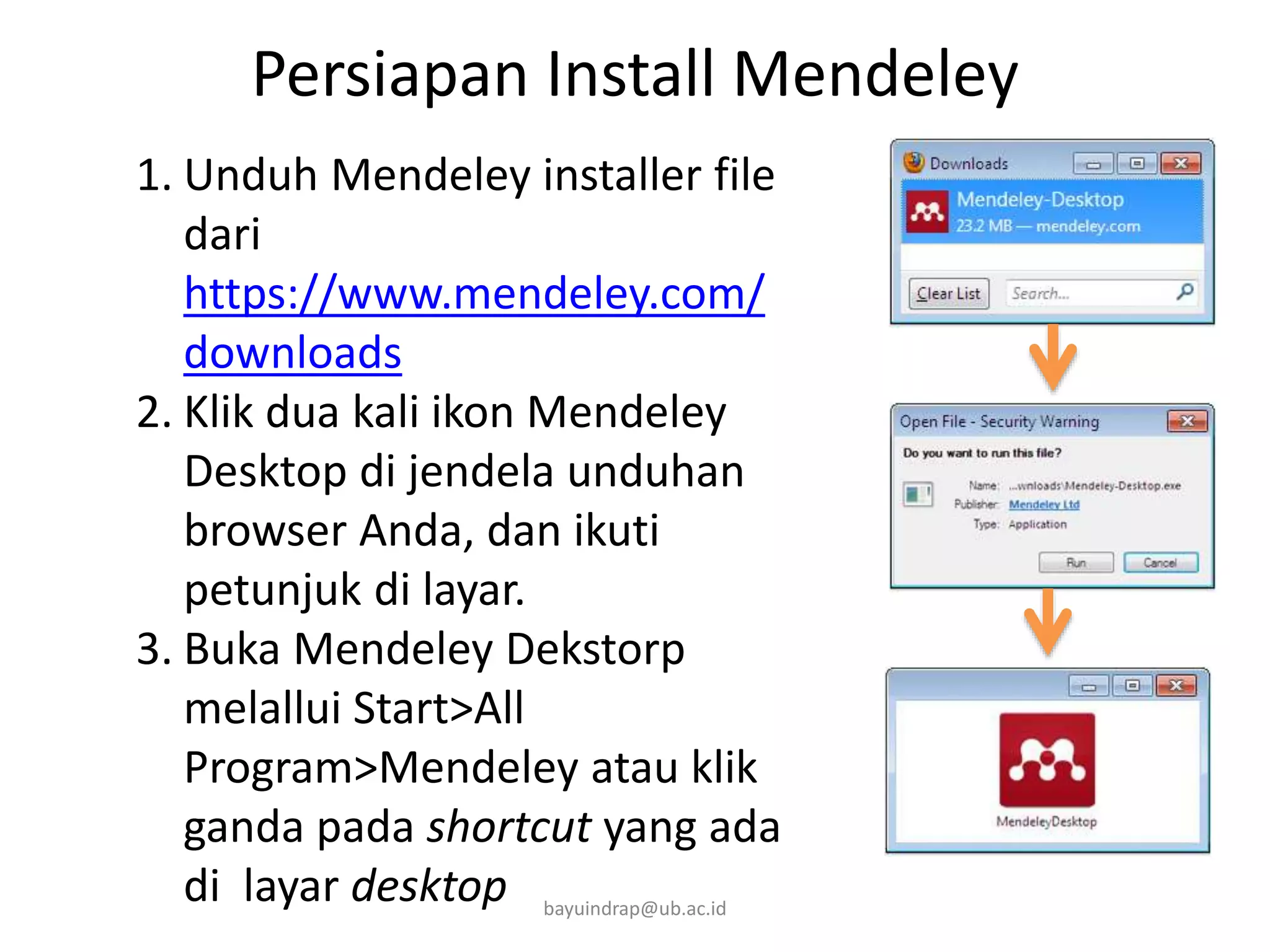 Menggunakan Mendeley | PPTX