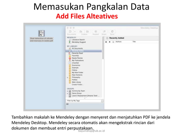 Menggunakan Mendeley | PPTX