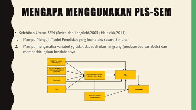 Pelatihan menggunakan analisis sem pls dengan warp pls 60 | PDF