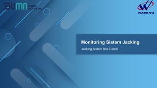 Pelatihan Metode Jacking Box Tunnel - alfin septya nugroho - 162109911.pptx