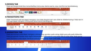 PELATIHAN MICROSOFT POWERPOINT PENGGUNAAN FITUR-FITUR UTAMA DALAM ...