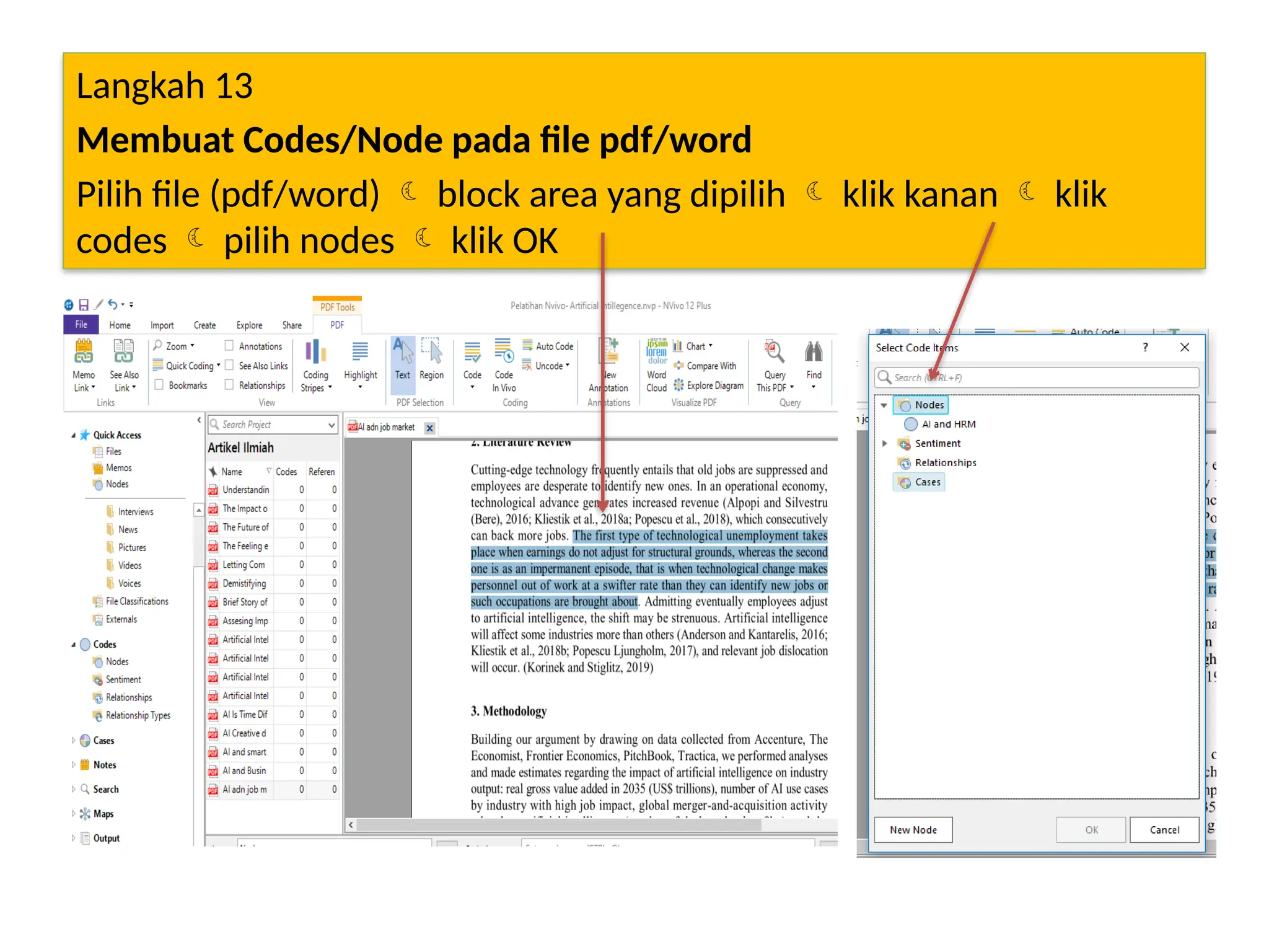 Materi pelatihan metode penelitian kualitatif - NVIVO | PPTX