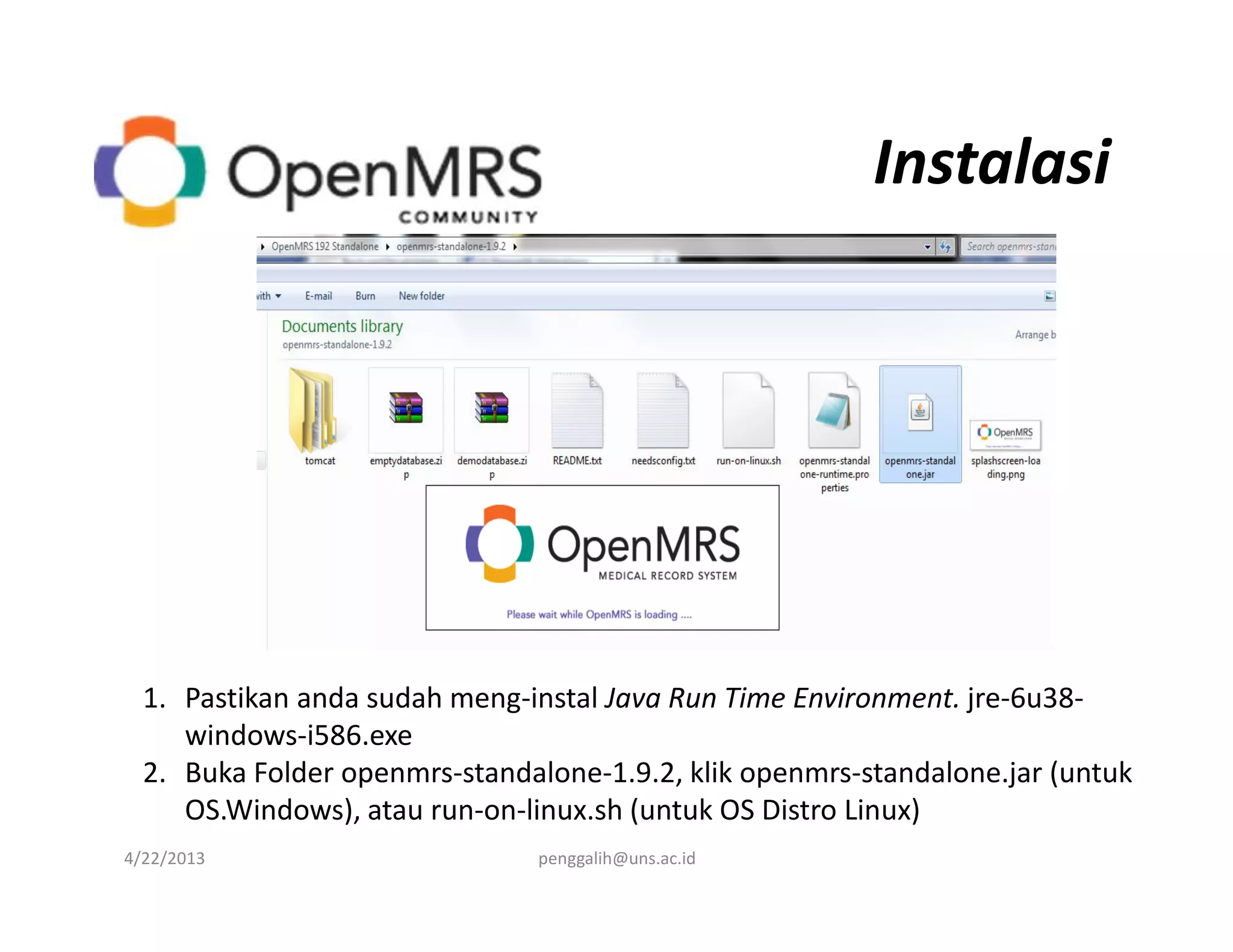 Pelatihan OpenMRS | PDF