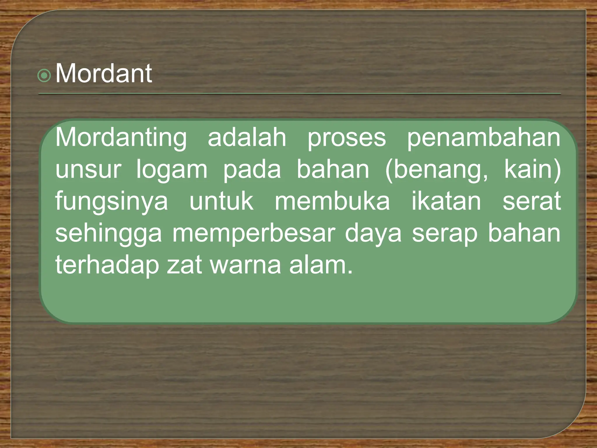 Pelatihan Pencelupan Benang Dengan Pewarnaan Alami.ppt