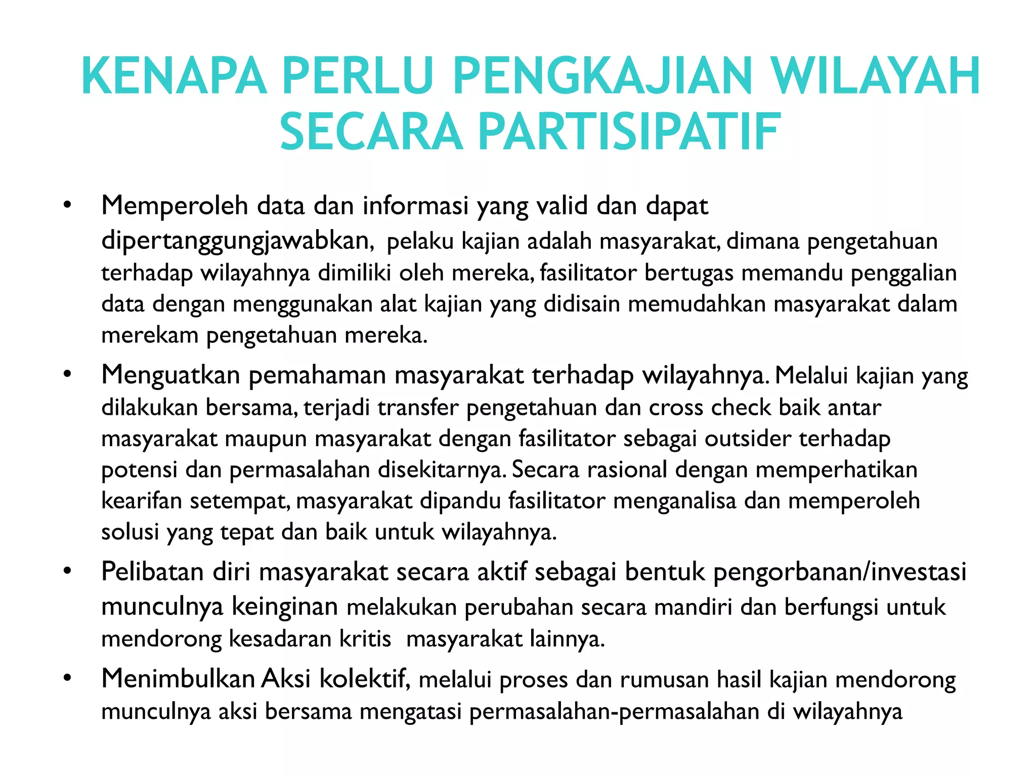 MENGENAL METODE DAN TEHNIK (RRA) & (PRA) SEBAGAI PENDEKATAN ...