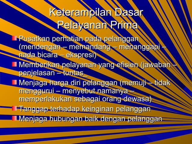 Pelayanan prima | PPT