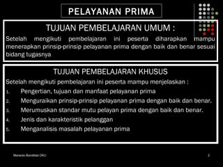 Pelayanan prima | PPT