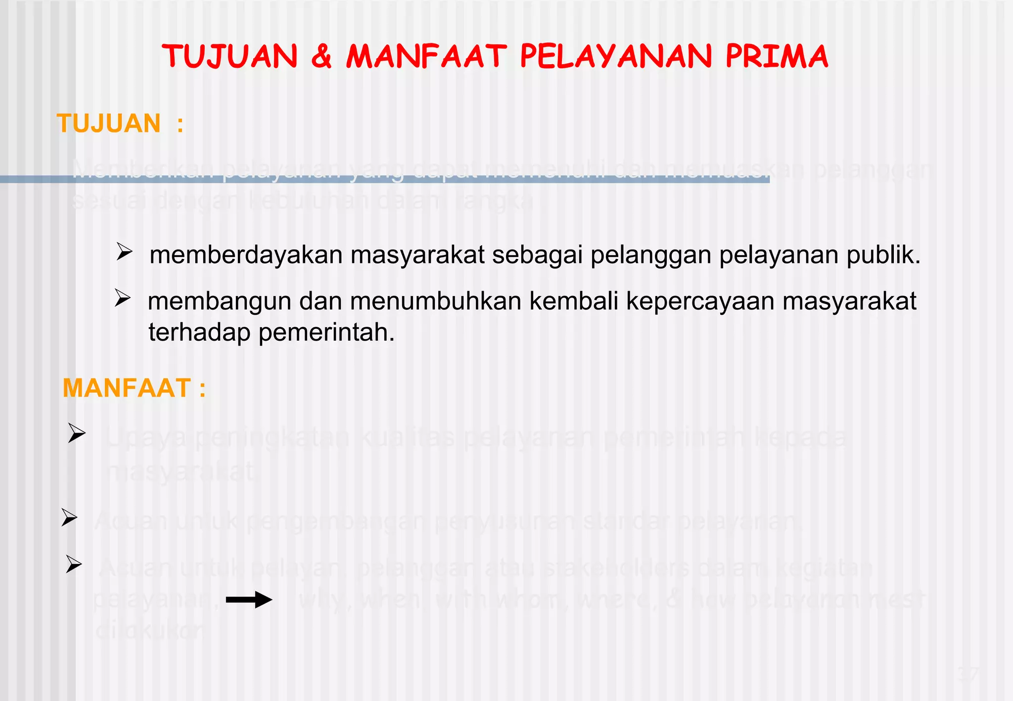 Pelayanan prima-ii-dan-iii | PPT