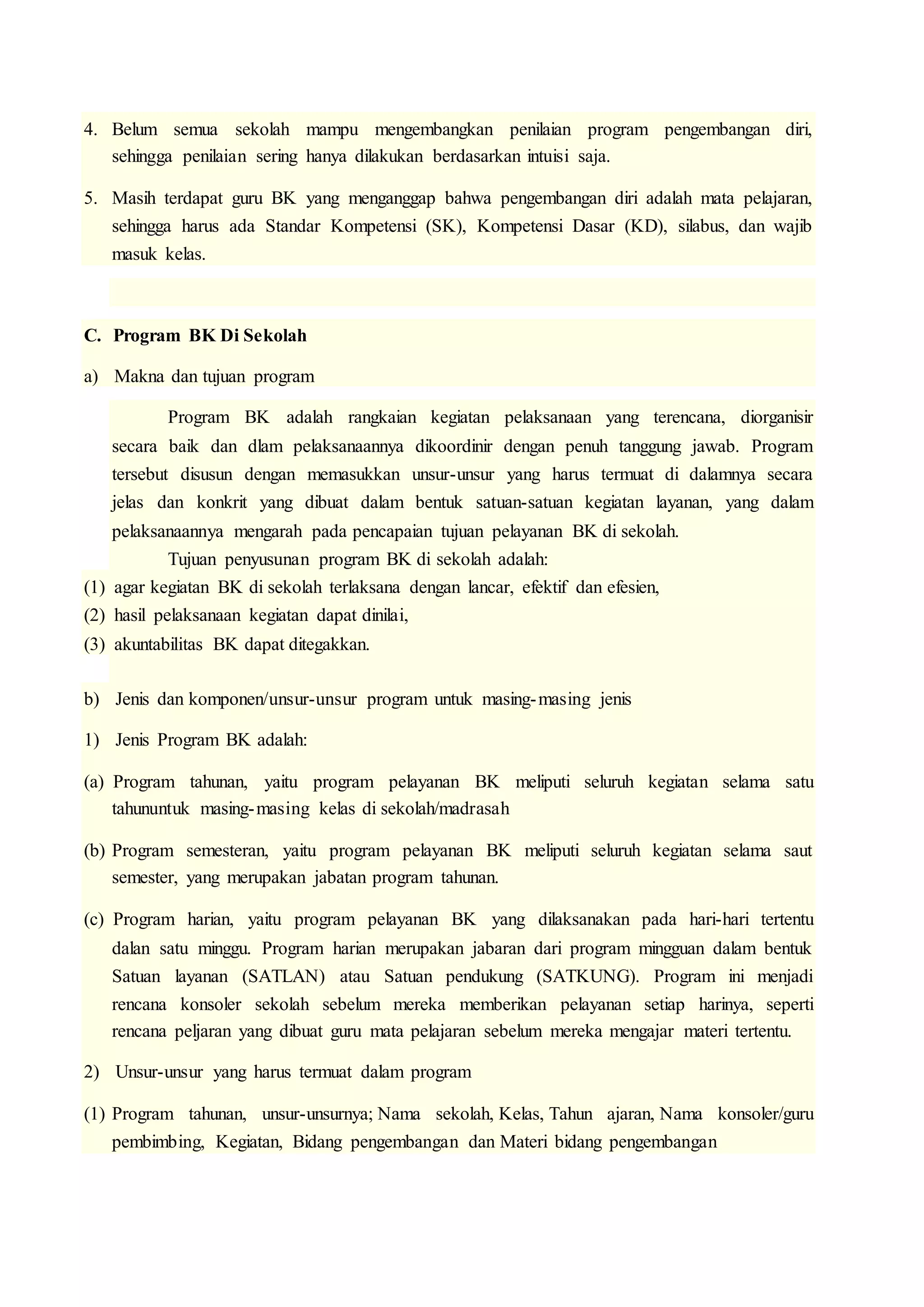 Pelayanan dan pengembangan diri siswa | PDF