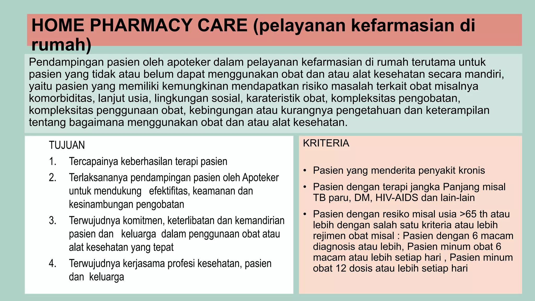 Pelayanan farmasi klinik | PPTX