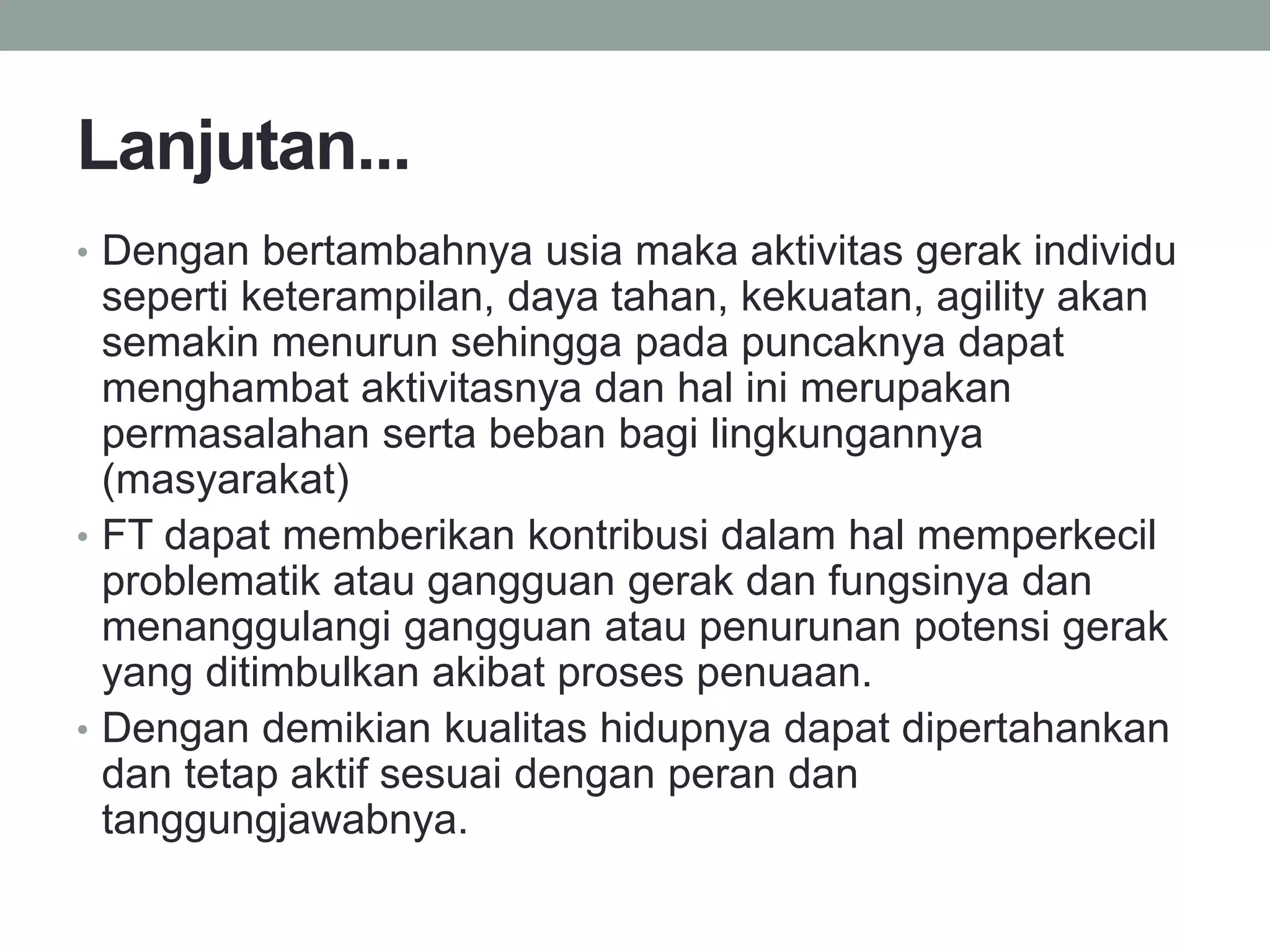 Pelayanan fisioterapi (mapel) kel 4 | PPTX