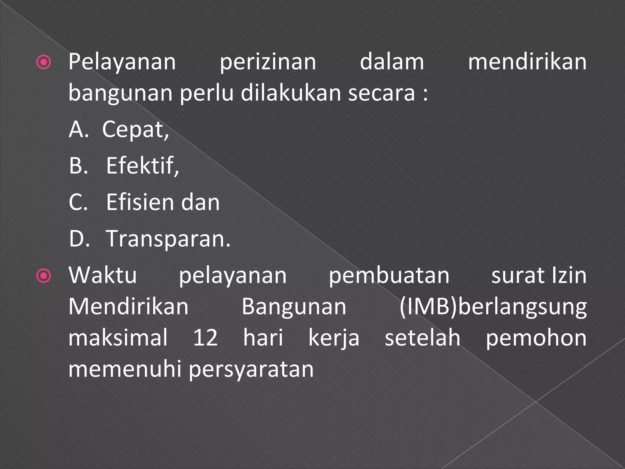 Pelayanan imb kota bandung | PPT