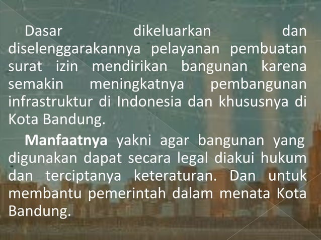 Pelayanan imb kota bandung | PPT