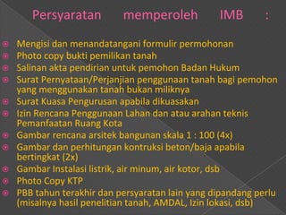 Pelayanan imb kota bandung | PPT