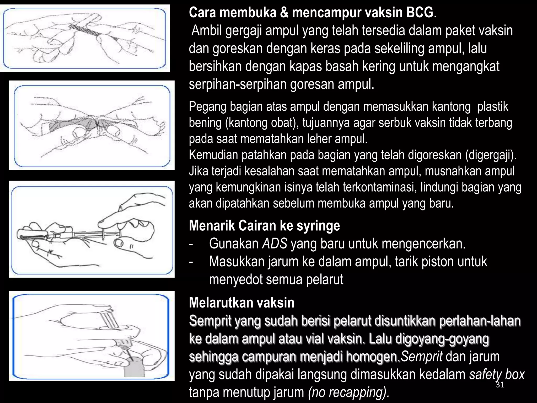 Pelayanan imunisasi | PPTX