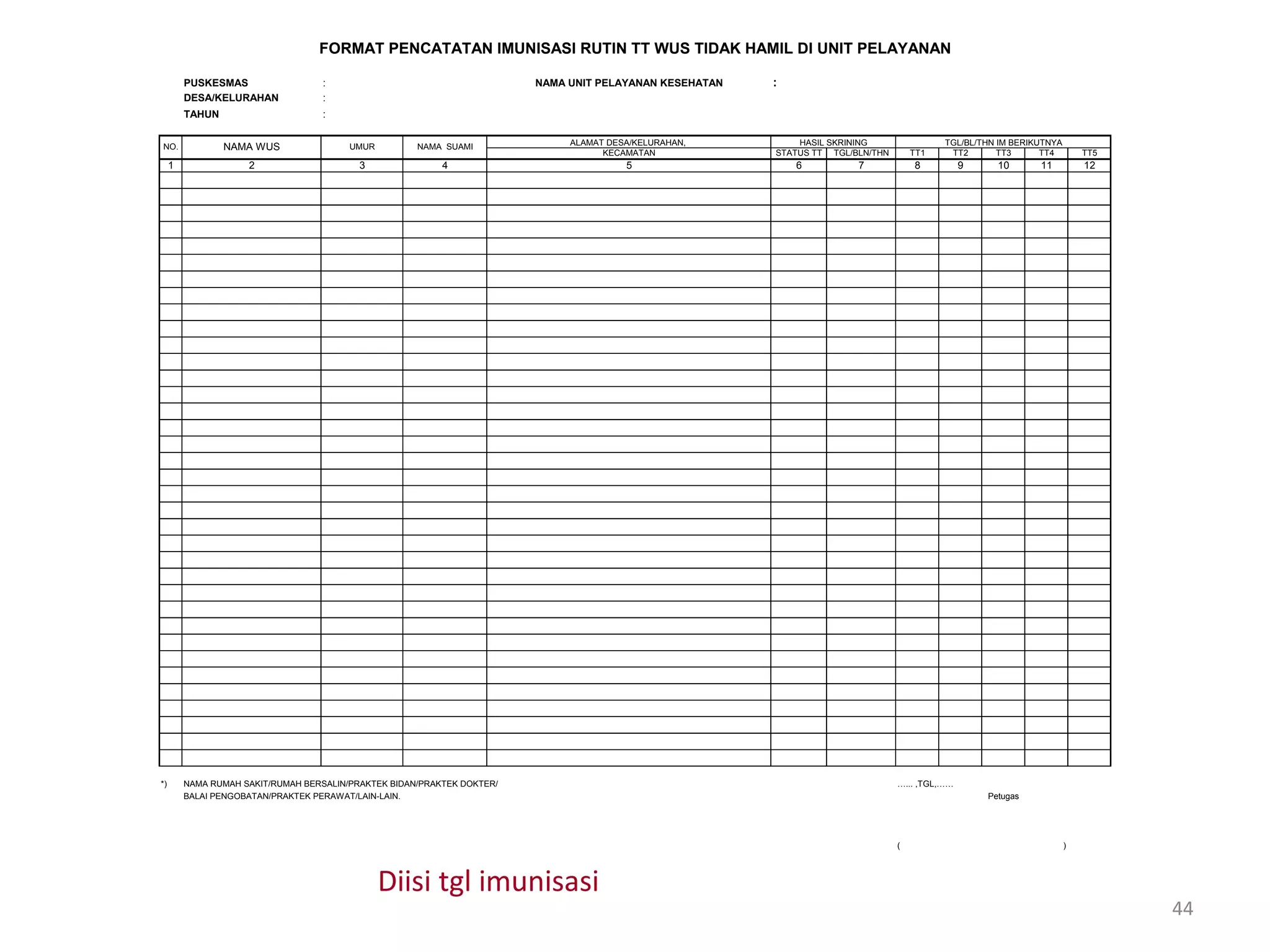 Pelayanan imunisasi | PPTX