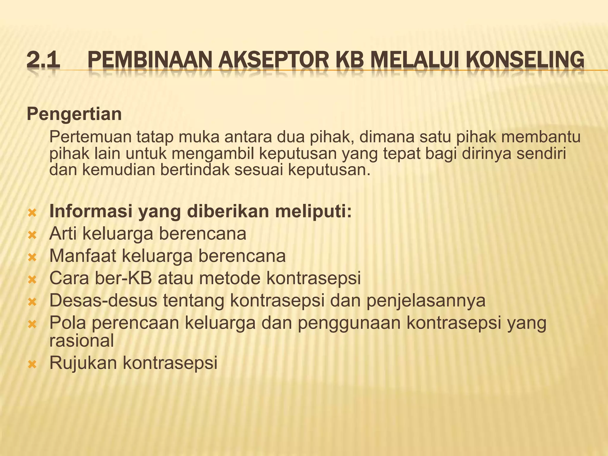 Pelayanan kb | PPTX