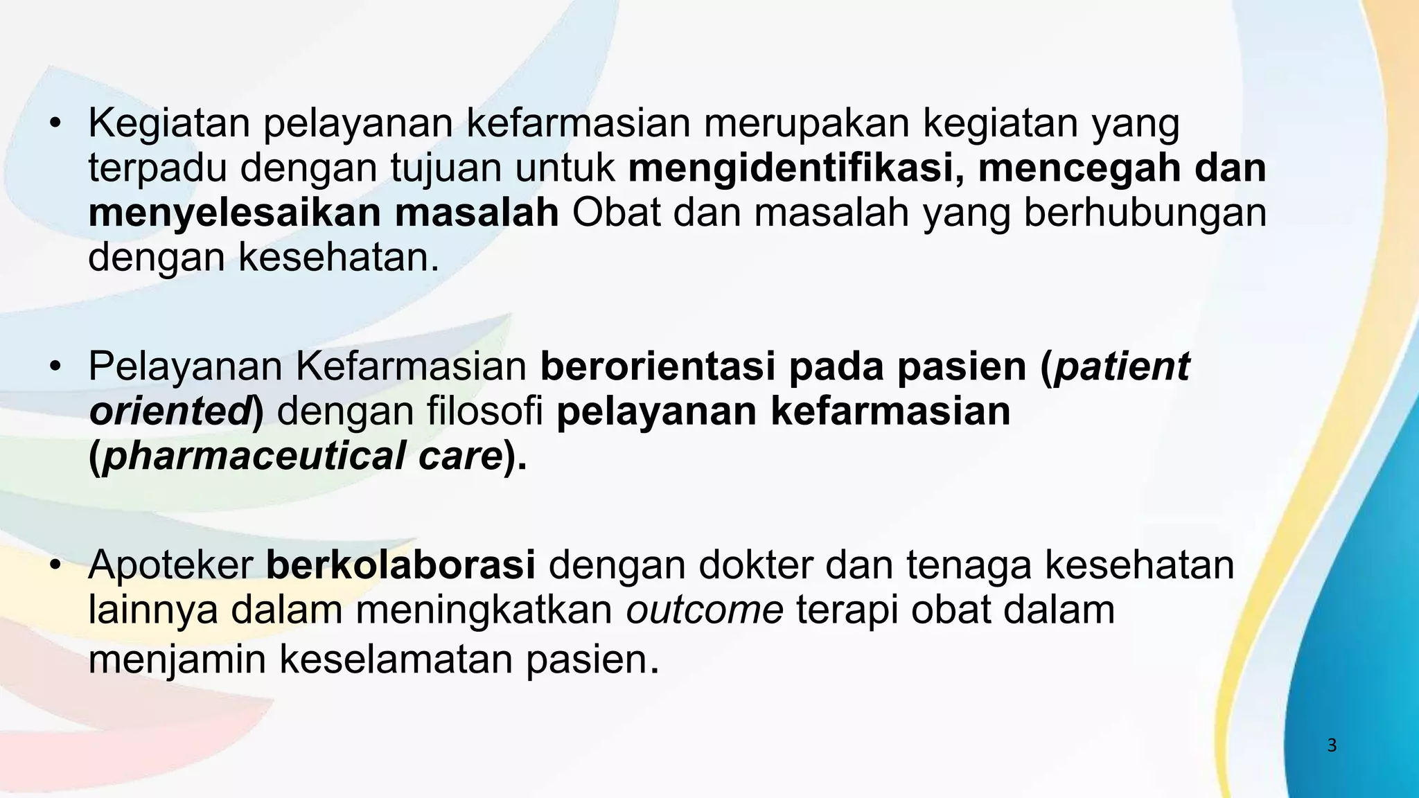 Pelayanan kefarmasian di pkm | PPTX