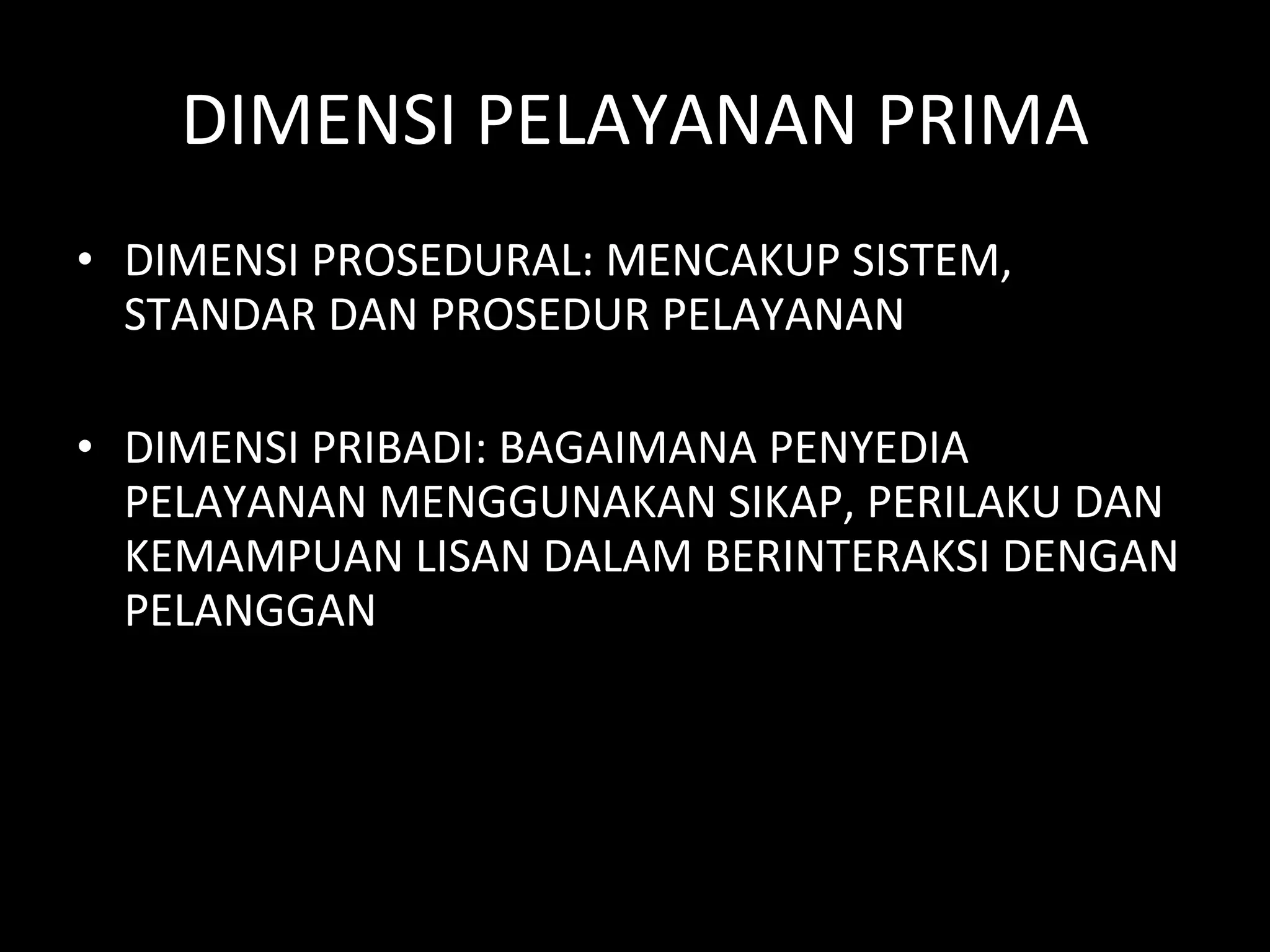 Pelayanan prima | PPT