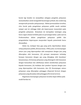 Pelayanan publik di era desentralisasi dan otonomi daerah dinamika dan problematika | PDF