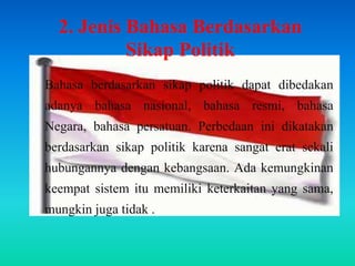 Pelbagai jenis bahasa | PPTX